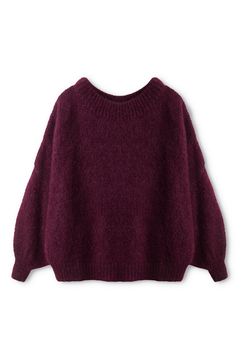 Ultramiękki sweter baby moher Futuro bordo – Anataka – Butik online z ...